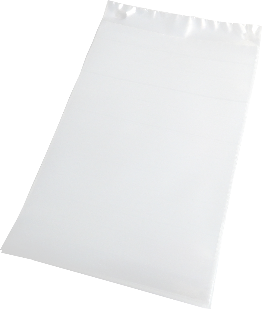 Bag PE, top blocked - 250 x 400+20B x 0,03 mm - SeaPack Online store